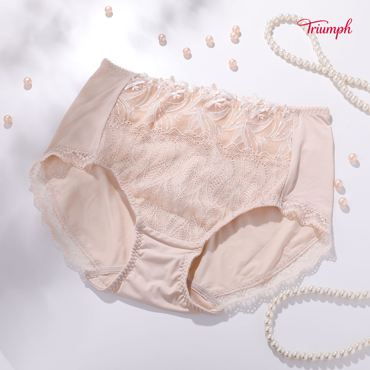 トリンプ Triumph TR594 天使のブラ スリムライン 極上ライト ショーツ 深め ハイウエスト スタンダード 単品 | SHIROHATO(白鳩)