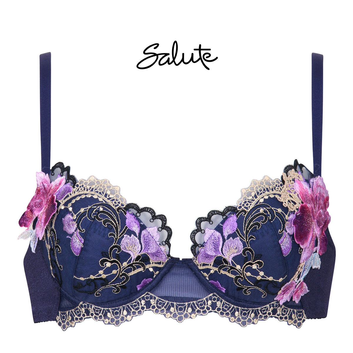 ワコール Wacoal サルート Salute 23AW先行 91G BTJ491 P-UP ブラジャー DEF プッシュアップ 谷間 単品 コア | SHIROHATO(白鳩)