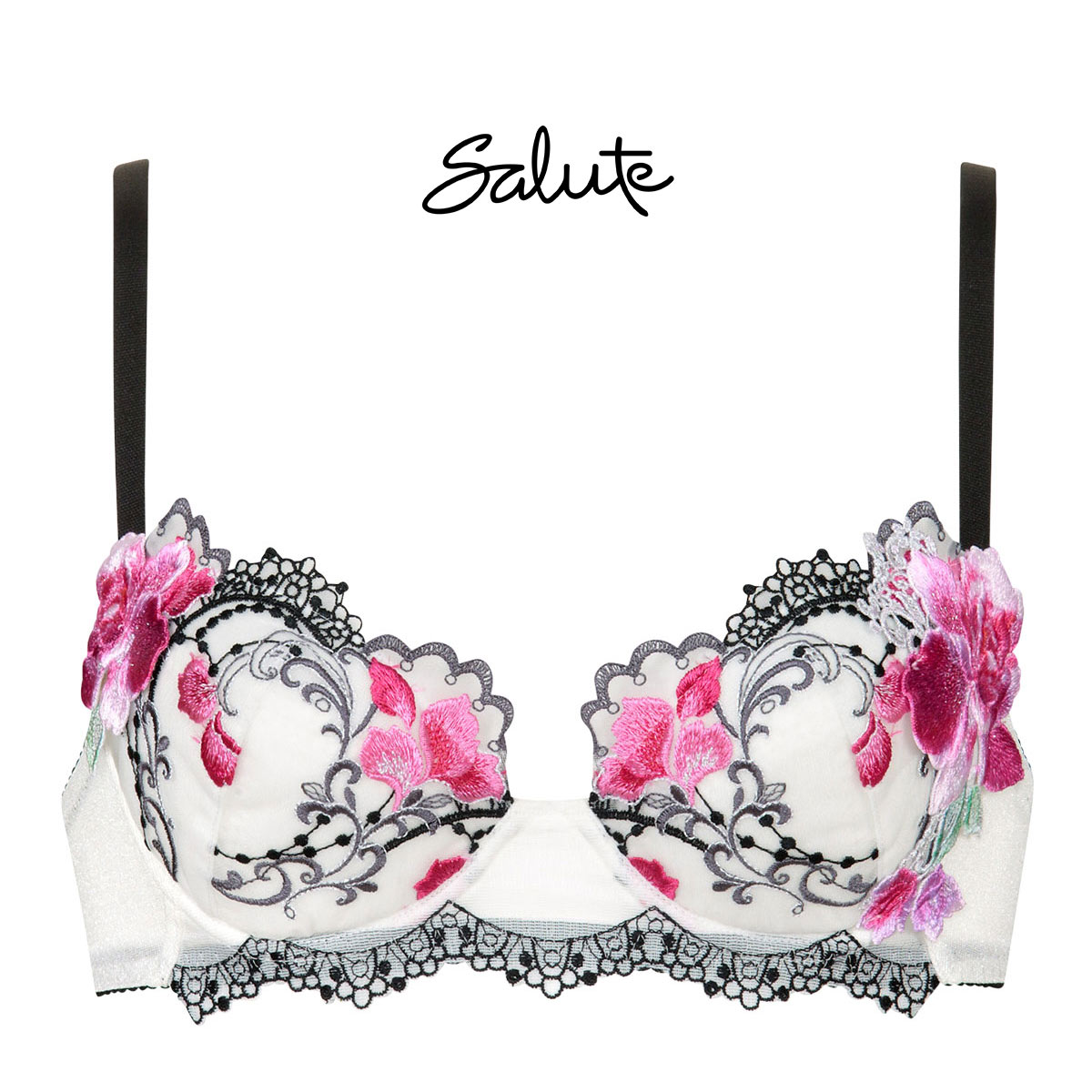 ワコール Wacoal サルート Salute 23AW先行 91G BTJ491 P-UP ブラジャー DEF プッシュアップ 谷間 単品 コア | SHIROHATO(白鳩)